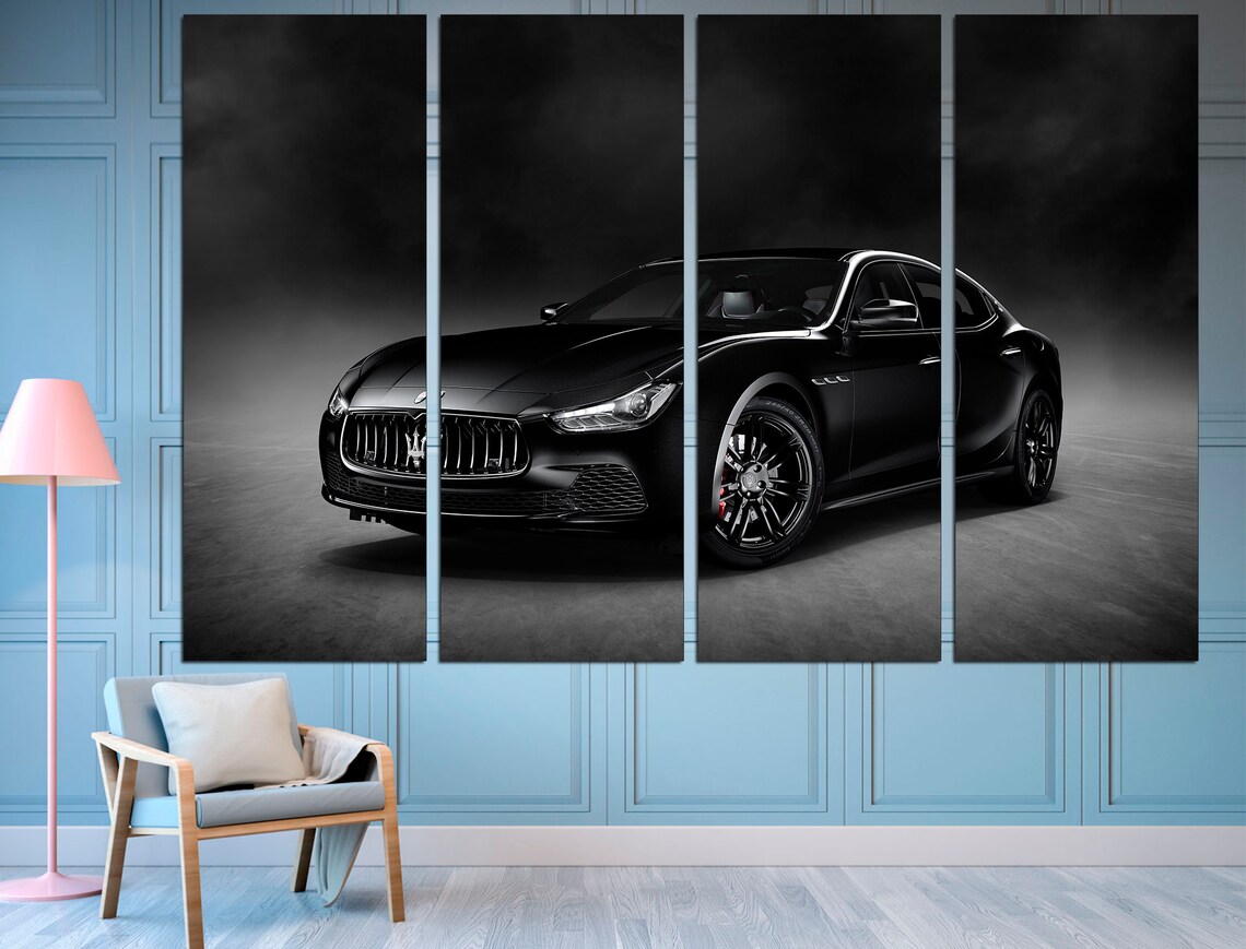 Maserati Wall Art Auto Wall Decor Maserati Poster Auto Canvas - Etsy