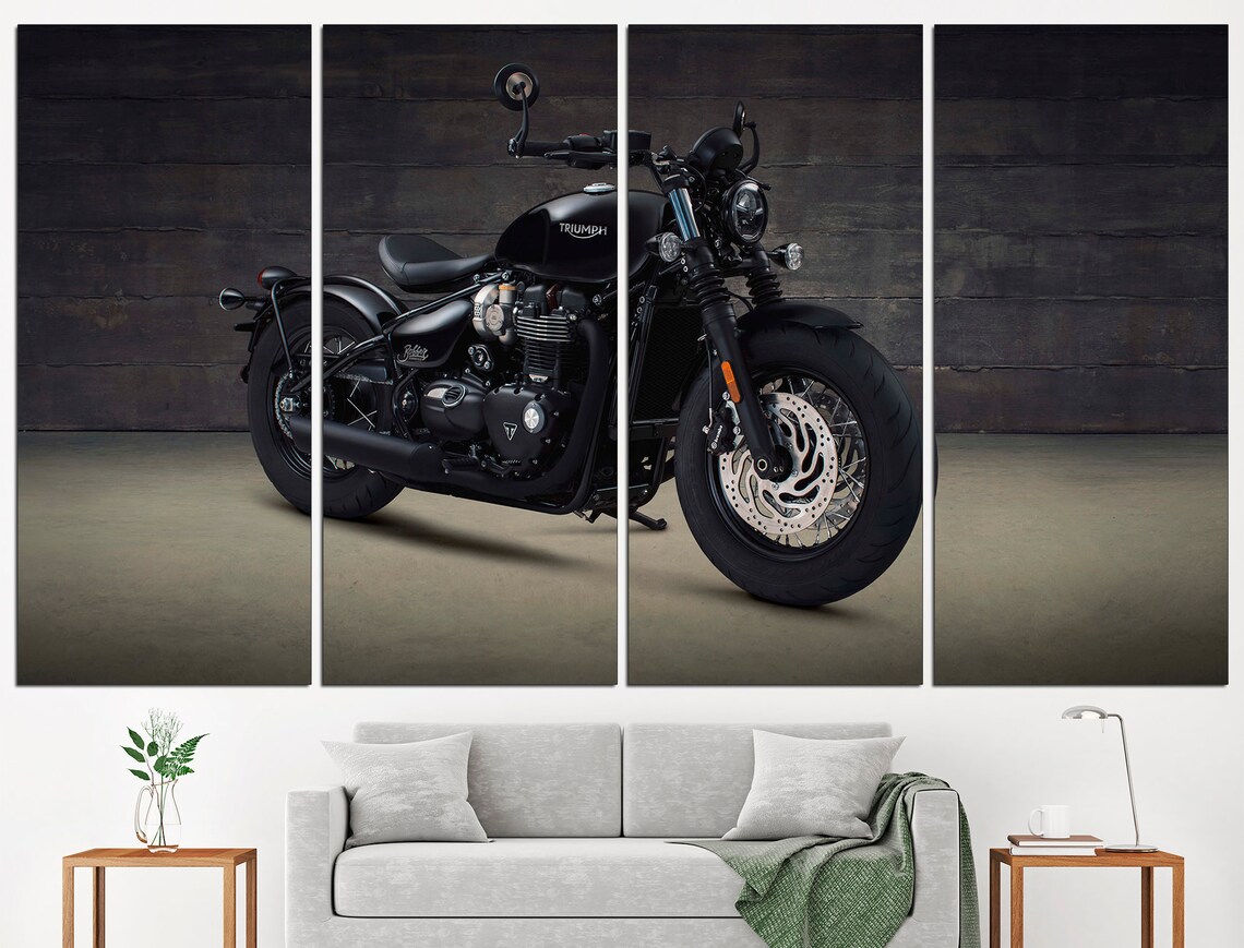 Motorbike Wall Art Motorcycle Canvas Motorbike Print Motorcycle Wall ...