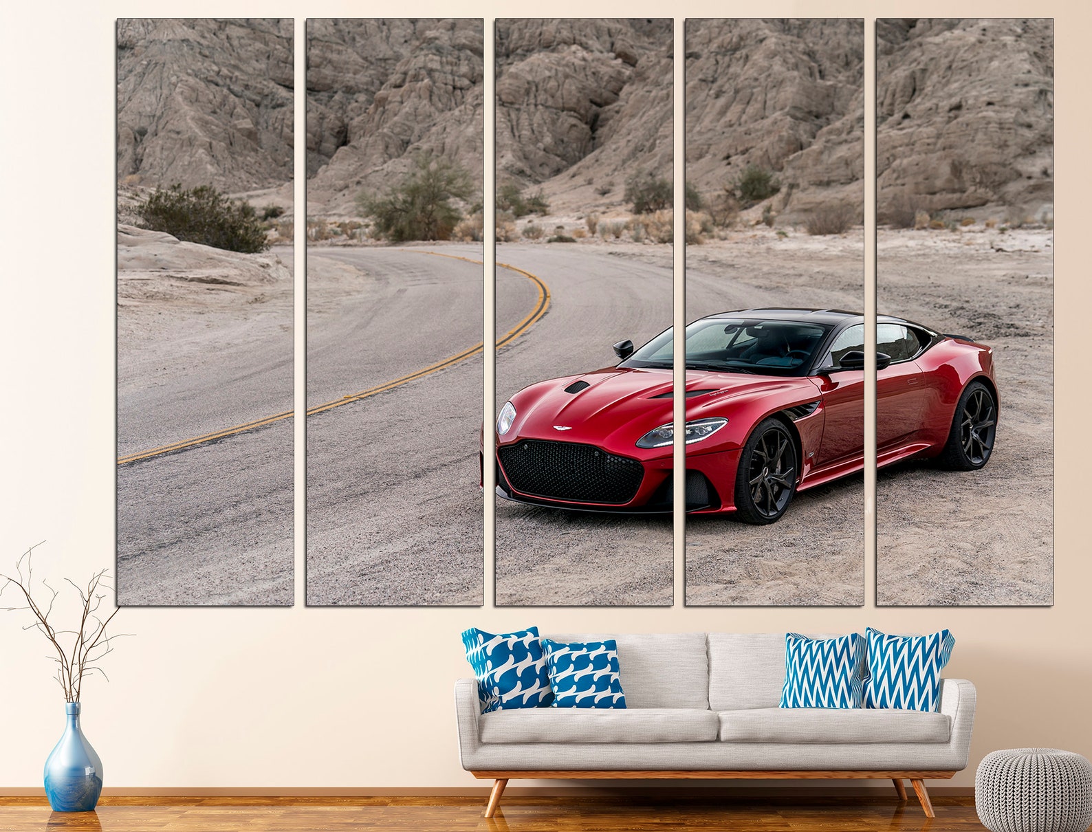 Aston Martin Car Canvas Wall Art Set Aston Martin Art | Etsy