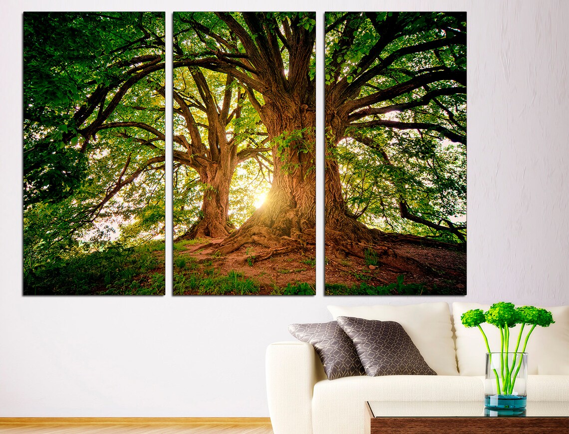 Tree Canvas Wall Art Forest Canvas Art Nature Prints Extra | Etsy