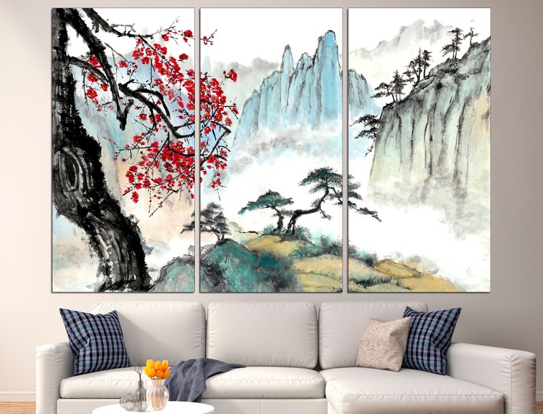 Japanese Canvas Large Canvas Art Japanese Art Print Canvas - Etsy