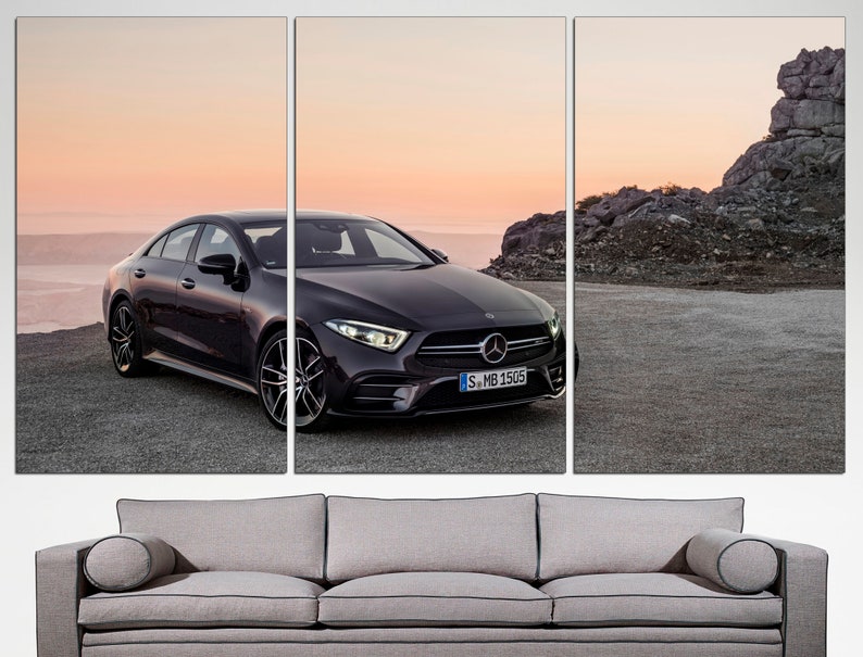 Mercedes Benz Car Canvas Art Mercedes Wall Art Supercar Wall Art ...