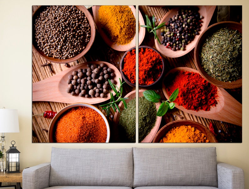 Kitchen Poster Kitchen Herbs Spices Spices Wall Prints Spices - Etsy