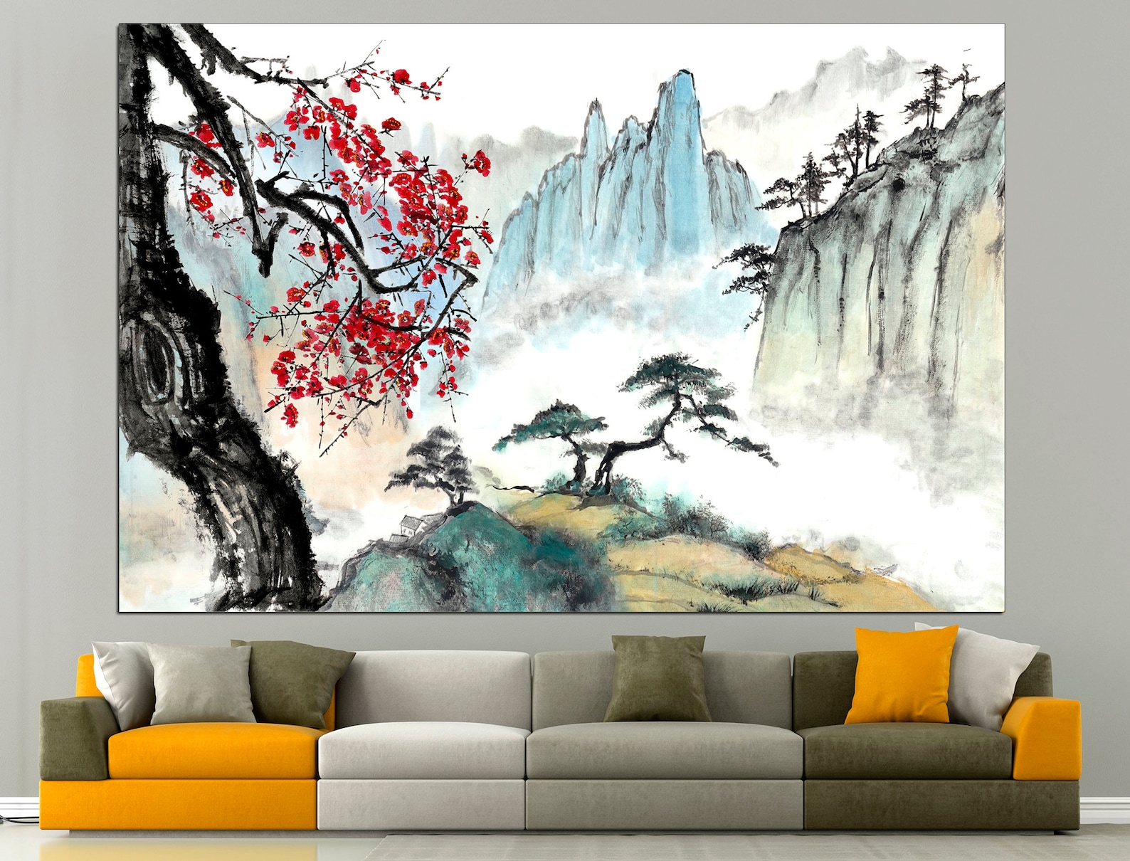Japanese Canvas Large Canvas Art Japanese Art Print Canvas - Etsy