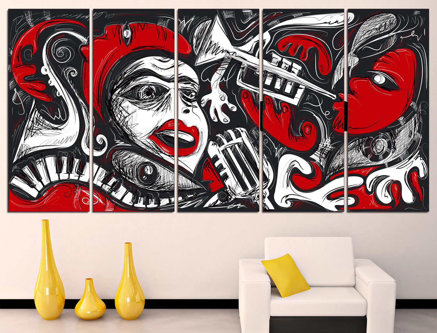 Jazz music print Saxophone art Jazz club decor Music room wall | Etsy