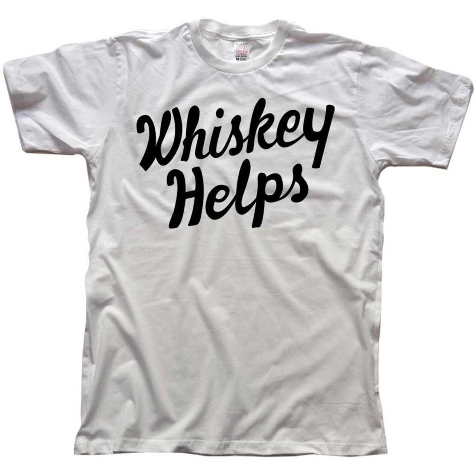 Whiskey Helps Vintage Inspired T-shirt Retro Drinking Tee - Etsy