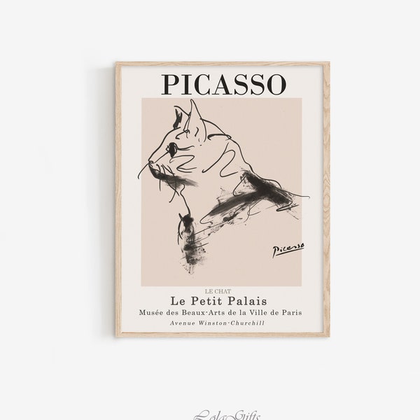 Picasso Cat - Etsy
