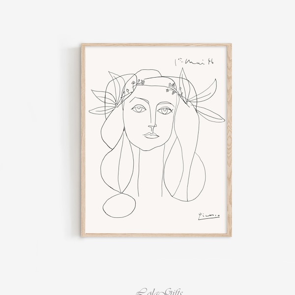Picasso Line Drawing - Etsy
