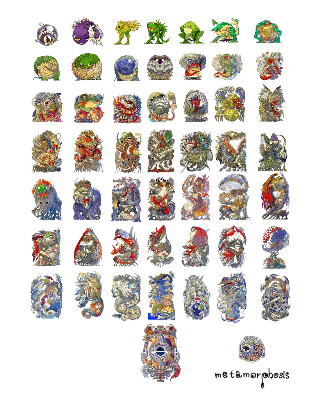 Metamorphosis Collection | Downloadable Print | Frog Art | Popodoodle ...