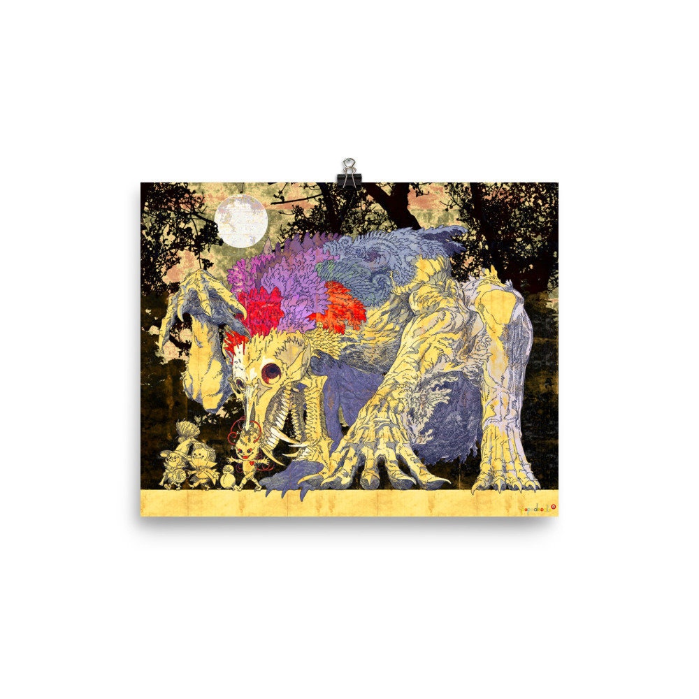 Augmented Boy & Best Friend Digital Art Print Art Print - Etsy