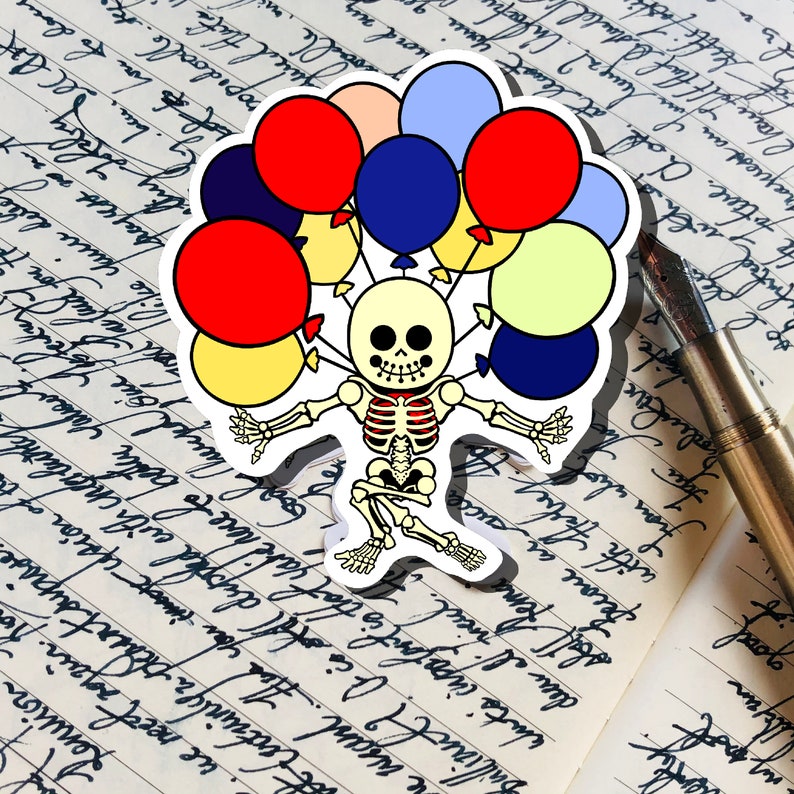 Bone Voyage Skeleton Sticker Vinyl Sticker Decals | Etsy