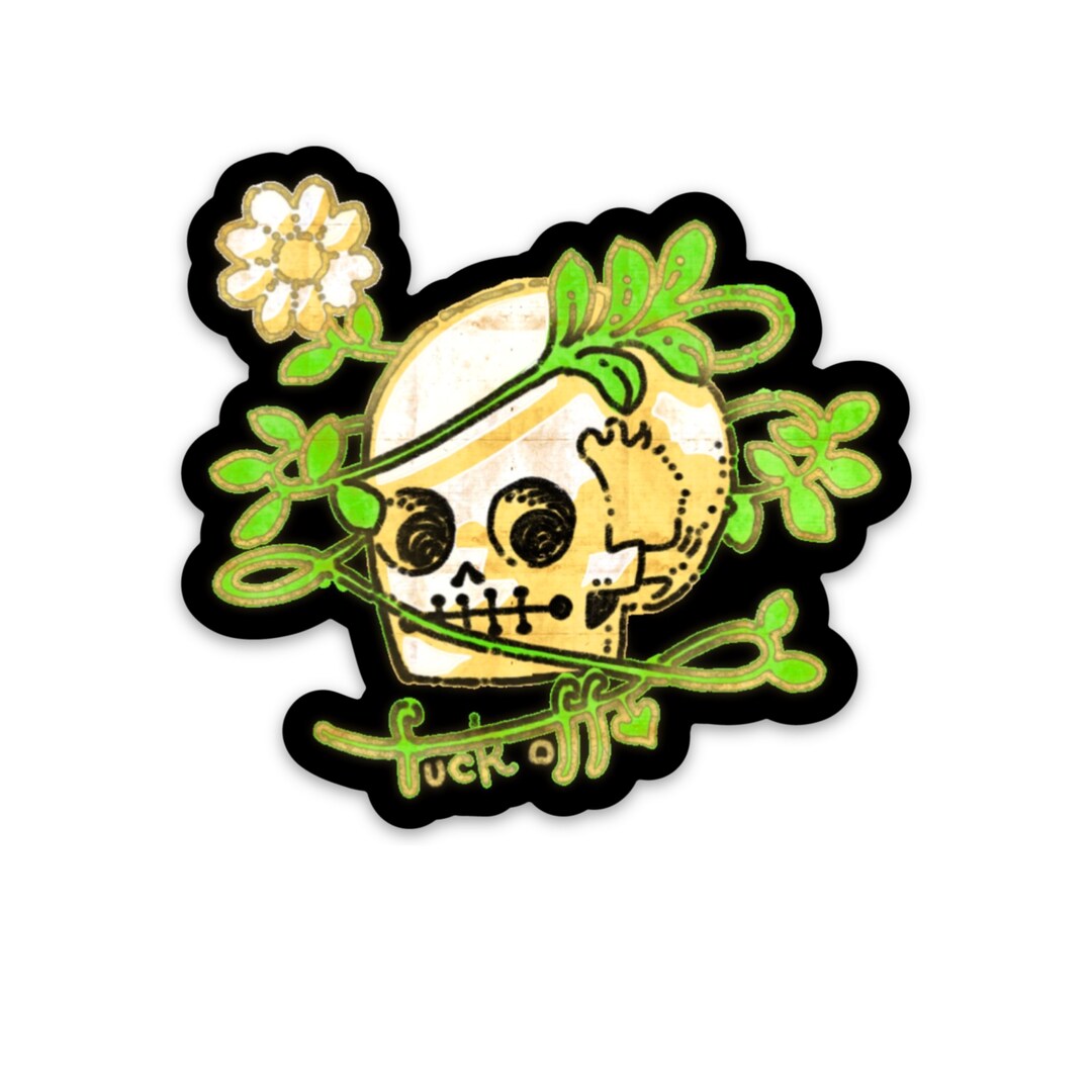 F off | Skelly Sticker | Skelly Decal | Skeleton Sticker | Skeleton ...