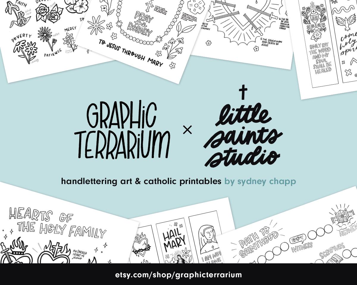 Rosary Coloring Page – Catholic Printable for Kids | Learn to Pray the ...