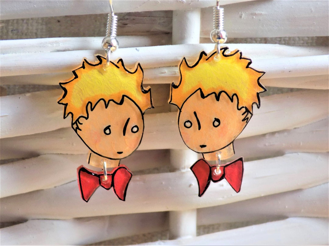 The Little Prince Earrings: Hand-drawn Le Petit Prince Jewellery - Etsy