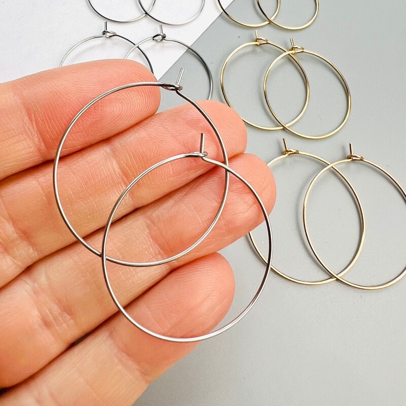 Stainless Steel Hoops - Etsy