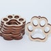 BULK 12pc to 100pc Unfinished Wood Dog Puppy or Tiger Paw | Etsy