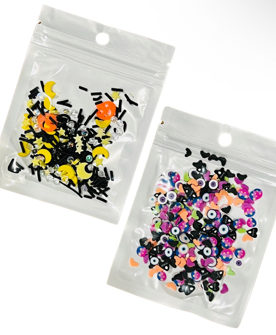 10 Different Sampler Packs Halloween Glitter Fake Clay Sprinkles ...