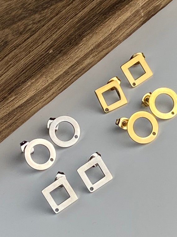 Earring Posts Connectors - TEXAN WOOD CRAFTS