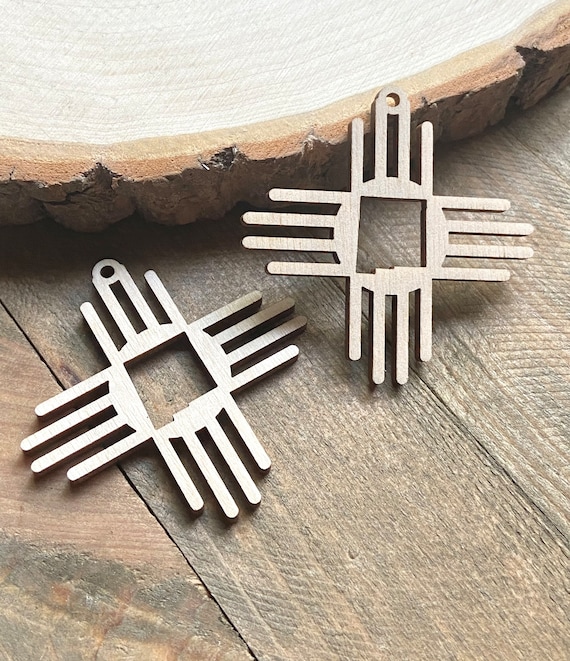 12pc to 24pc Unfinished Wood Zia Sun Sign New Mexico State Sun - Etsy