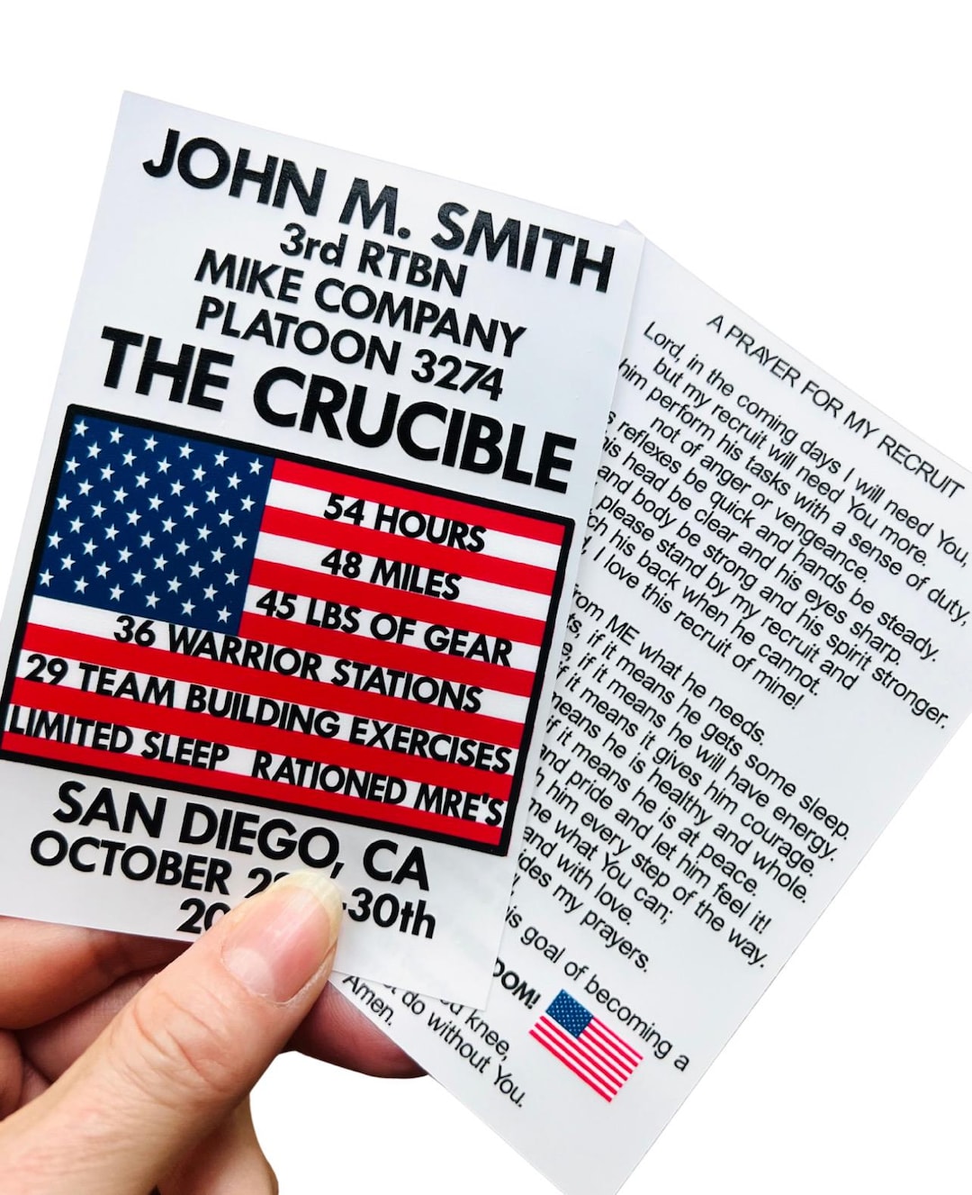 Ships Fast From Texas! DIY Personalized Crucible & Prayer Set DECALS ...