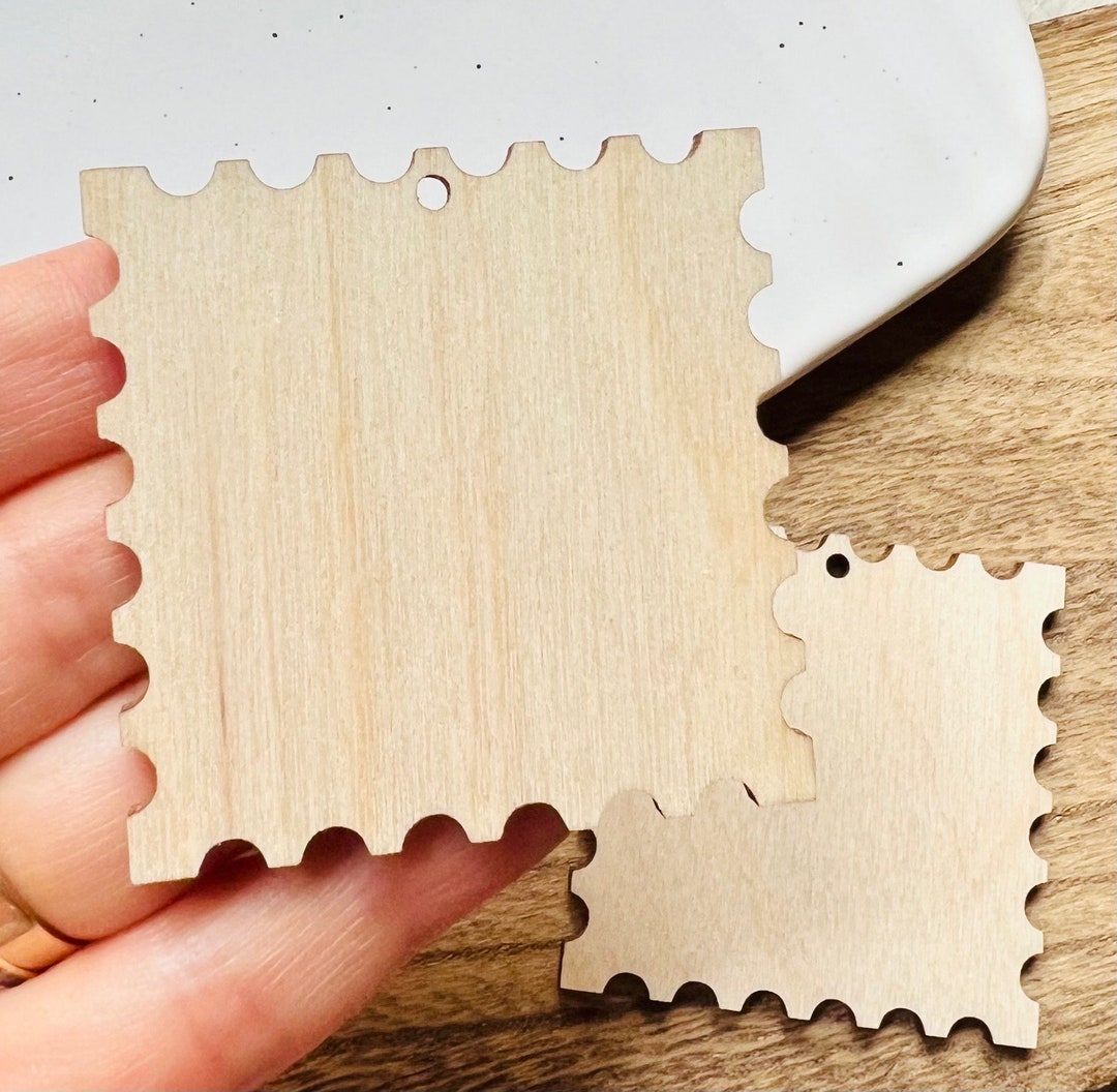 Unfinished Wooden Postage Stamp Shape ALL SIZES BULK (12pc to 100pc) - Etsy