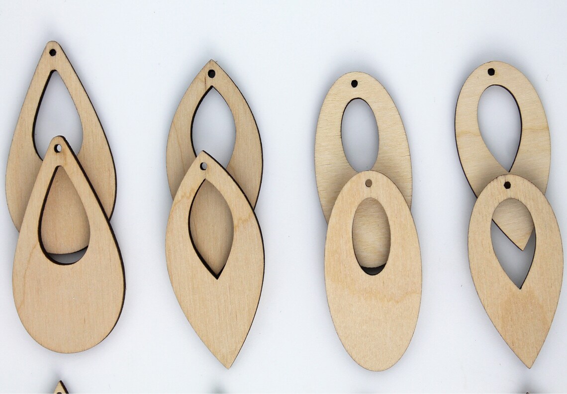 16 Unfinished Wood Laser Cutout Solid w/ Cutouts 2 | Etsy