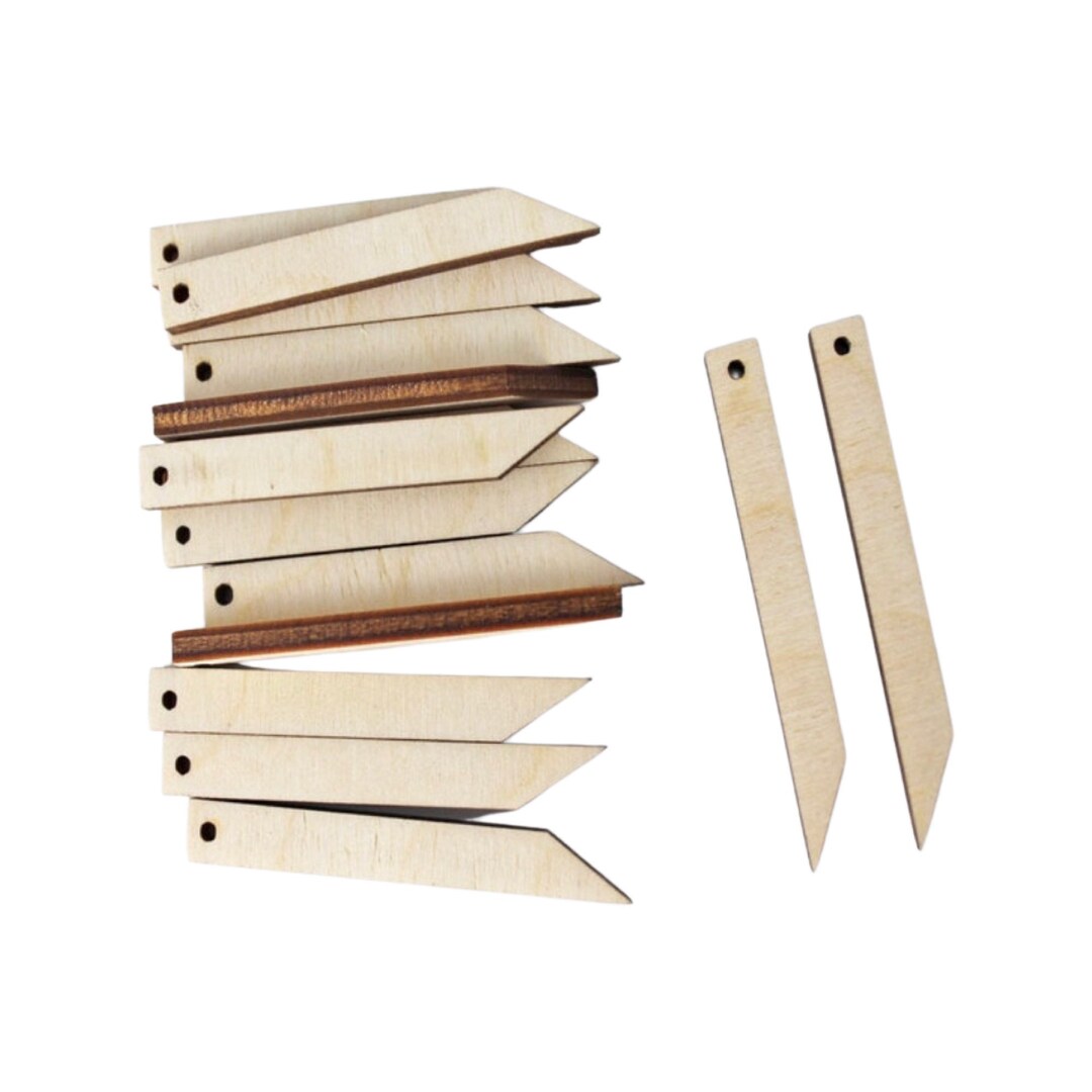 Bulk Unfinished Wood Earring Blanks, Laser Cut Matchstick Bars - Etsy