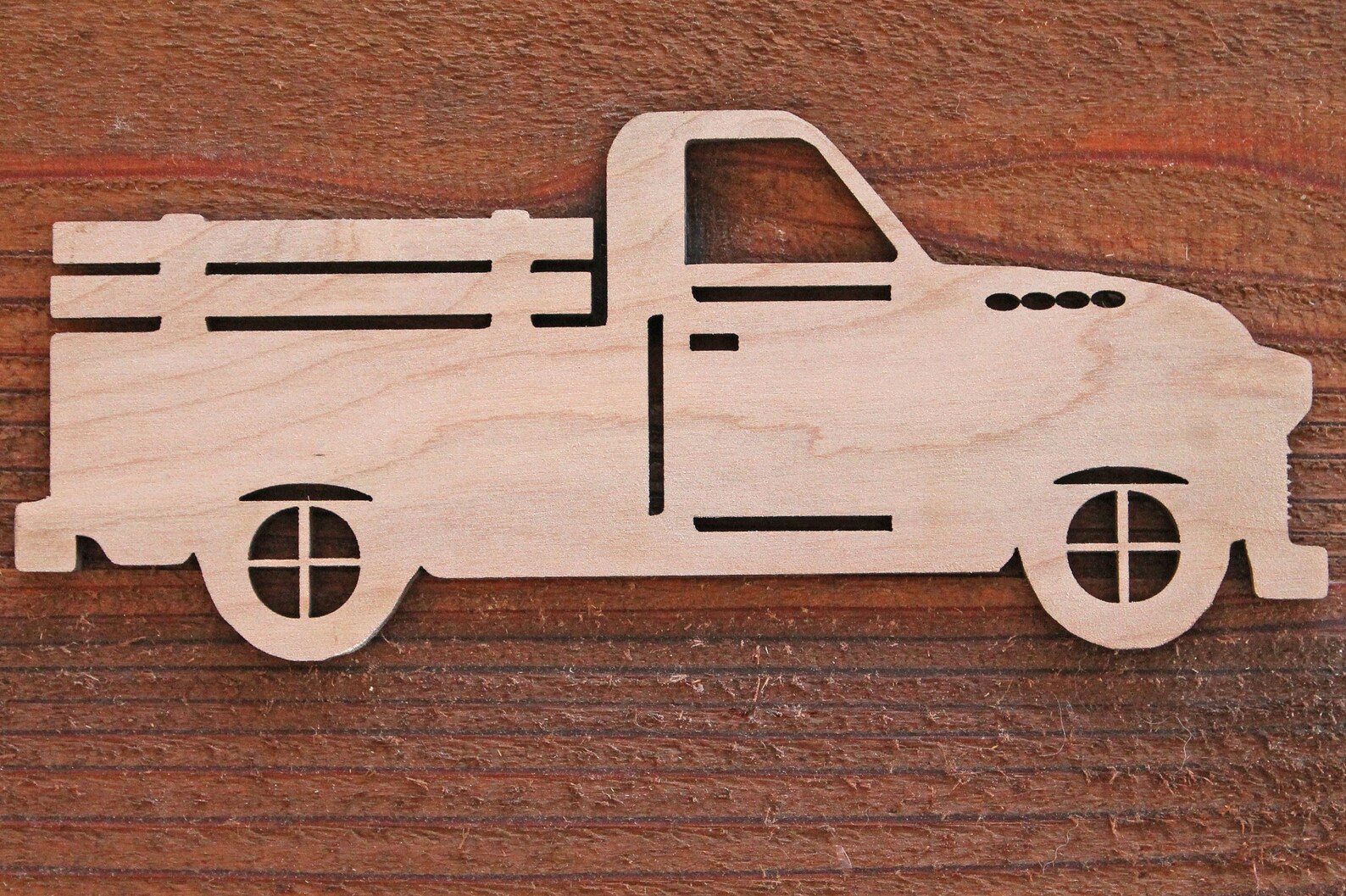 Vintage Pickup Truck Unfinished Wood Laser Cutout Cut Out | Etsy
