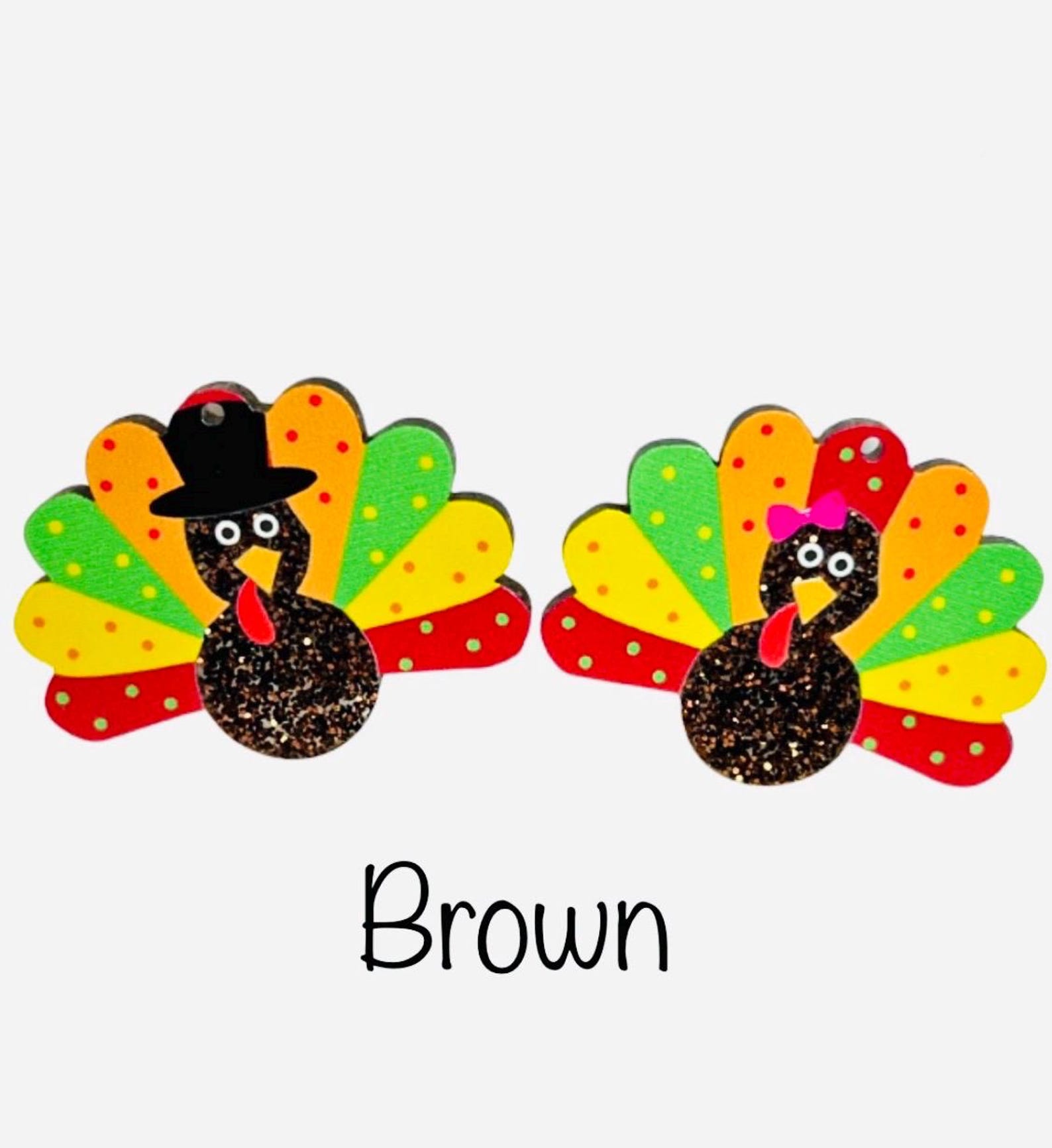 Acrylic Thanksgiving Turkey Earring Blanks, DIY Jewelry Supply - Etsy