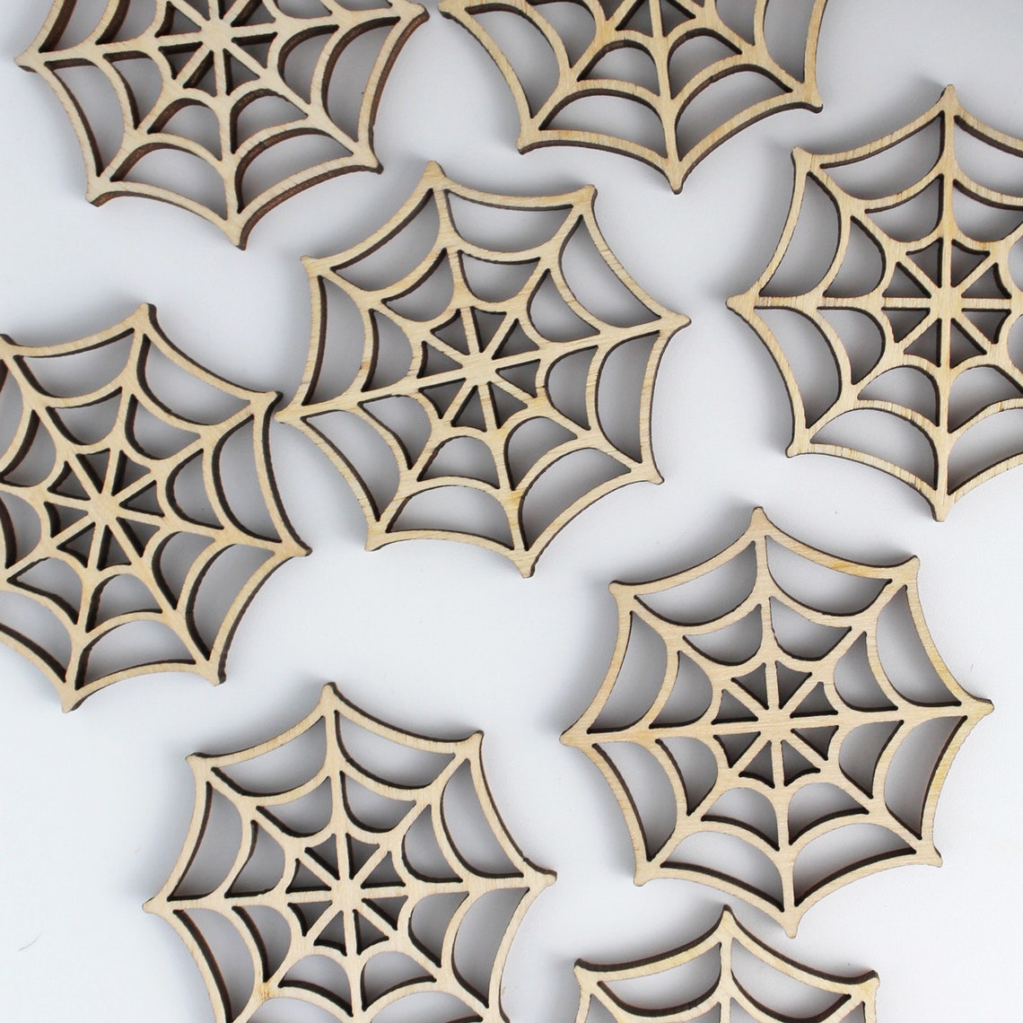 Halloween Spider Web Unfinished Wood Laser Cut Out Cutout - Etsy