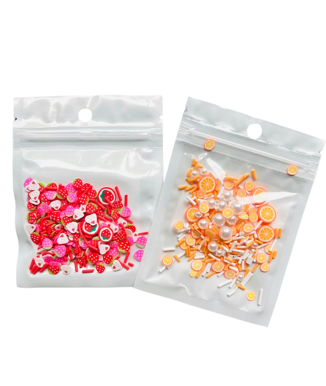 9 Different Sampler Packs Fruit Mix Glitter Fake Clay Sprinkles ...