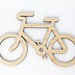 Bike Bicycle Unfinished Wood Cutout Cut Out Shapes Ready to Paint Stain ...