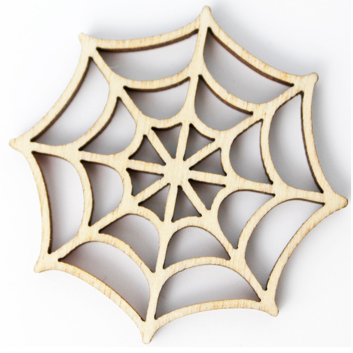 Halloween Spider Web Unfinished Wood Laser Cut Out Cutout | Etsy