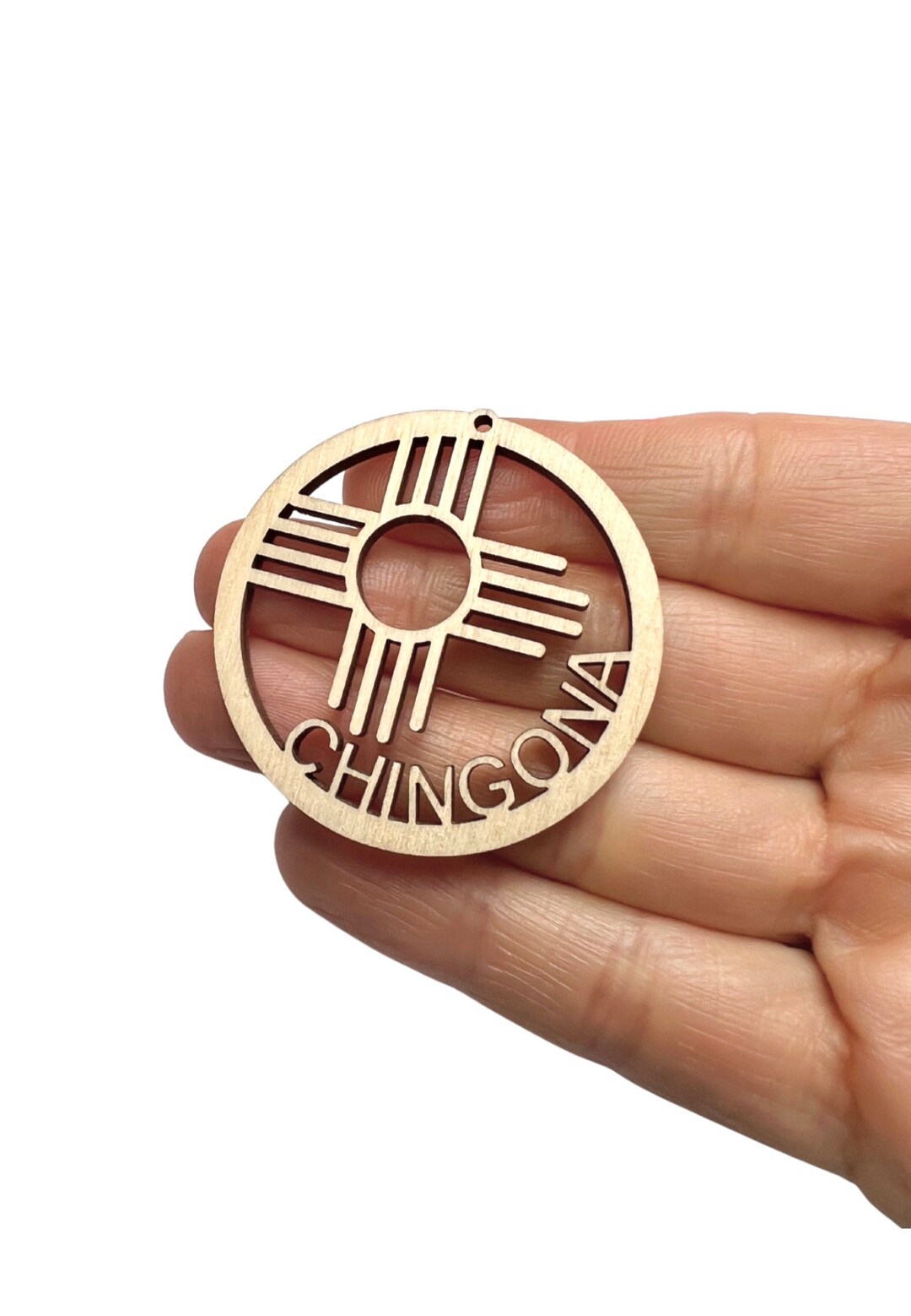 Zia New Mexico Chingona Sun Symbol Unfinished Wood Earrings Cutout ...