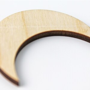 Moon Unfinished Wood Laser Cut Out Cutout Shape Crafts Sign DIY Ready ...