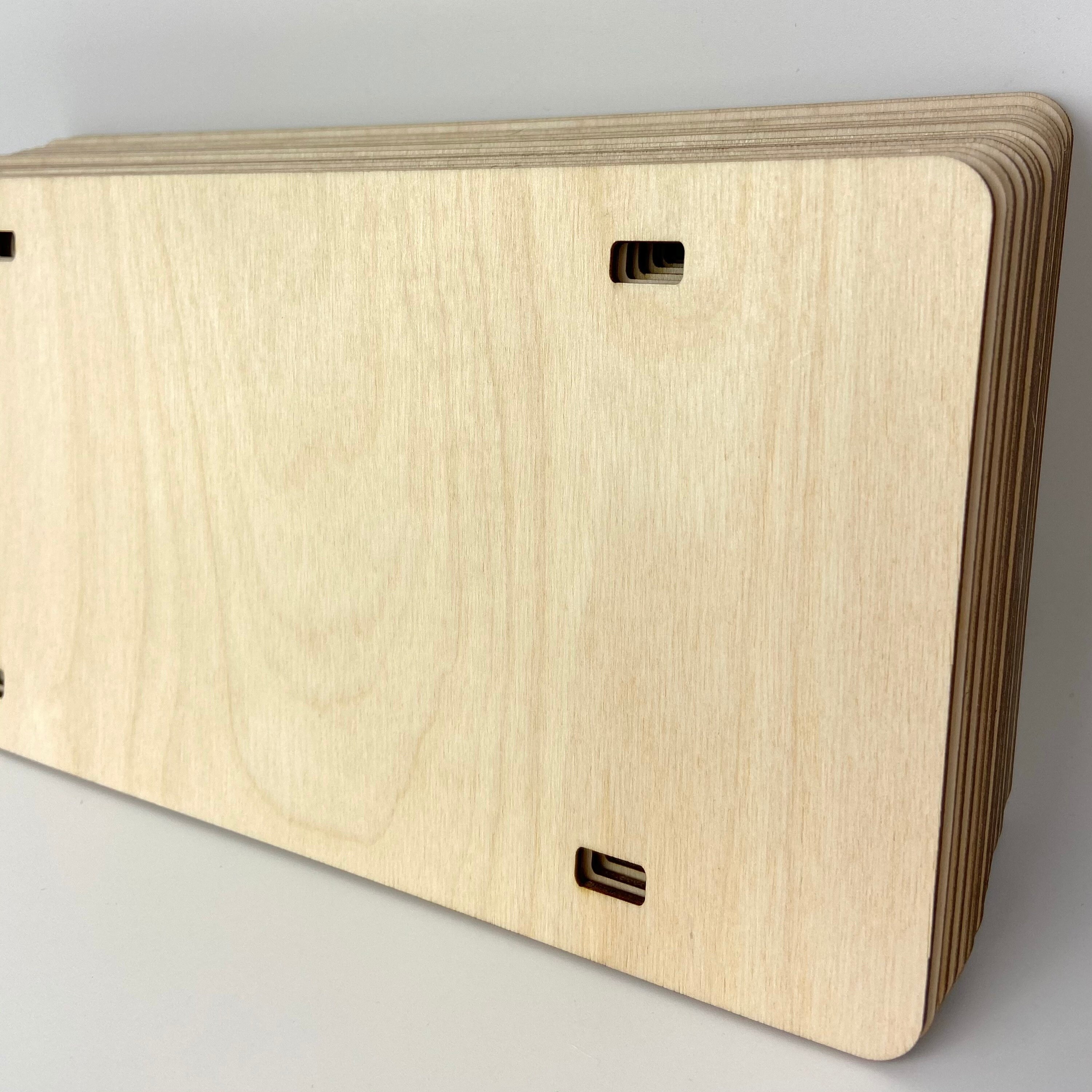 6-pack License Plate Plates With/without Holes Unfinished Wood - Etsy