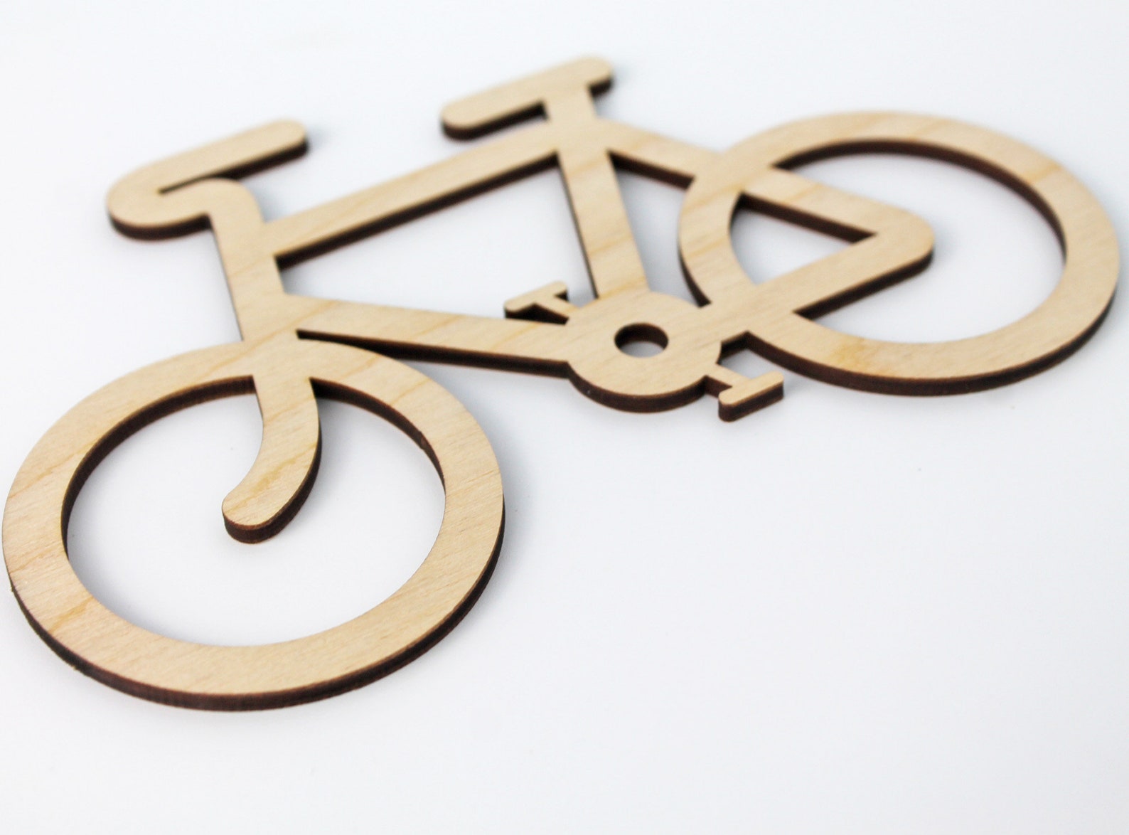 Bike Bicycle Unfinished Wood Cutout Cut Out Shapes Ready to Paint Stain ...