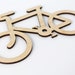 Bike Bicycle Unfinished Wood Cutout Cut Out Shapes Ready to Paint Stain ...