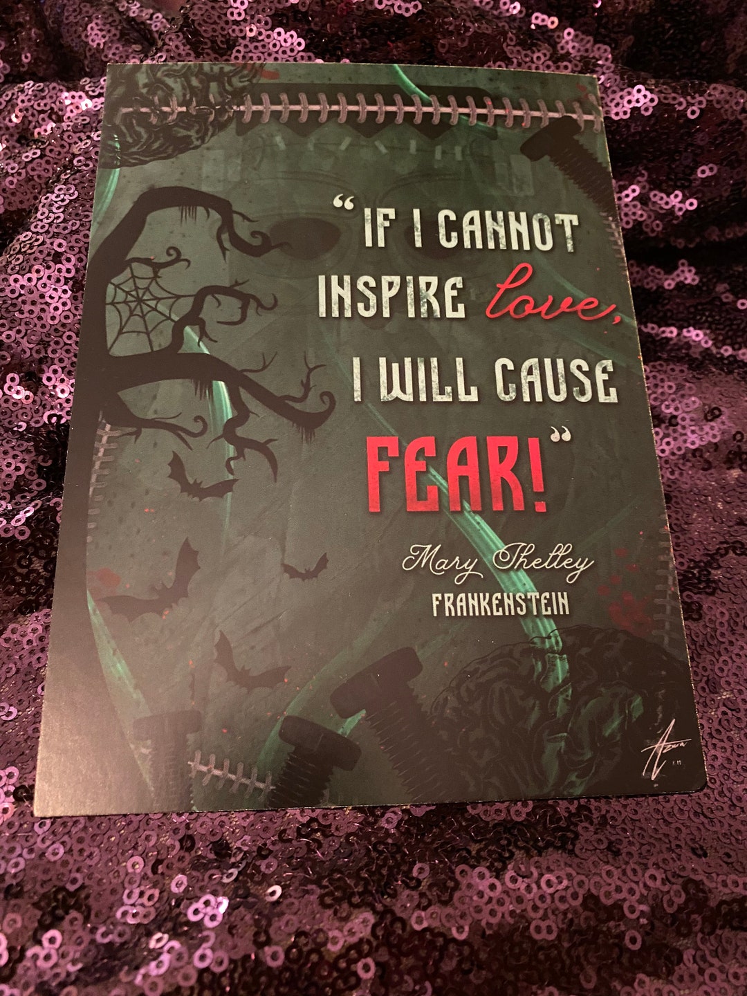 Frankenstein Inspired 5x7 Art Print - Etsy