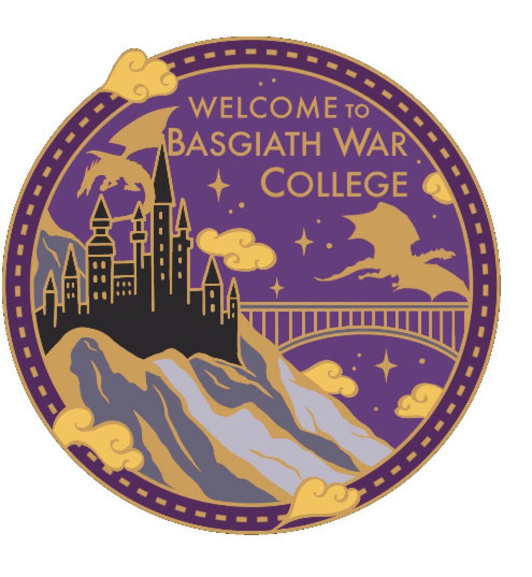Basgiath War College Hard Enemel Pin 1.75 Inches Book Destination ...