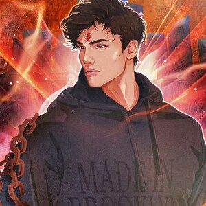 5x7 Simon Lewis Art Print Book Character Fan Art Vampire Shadowhunters ...