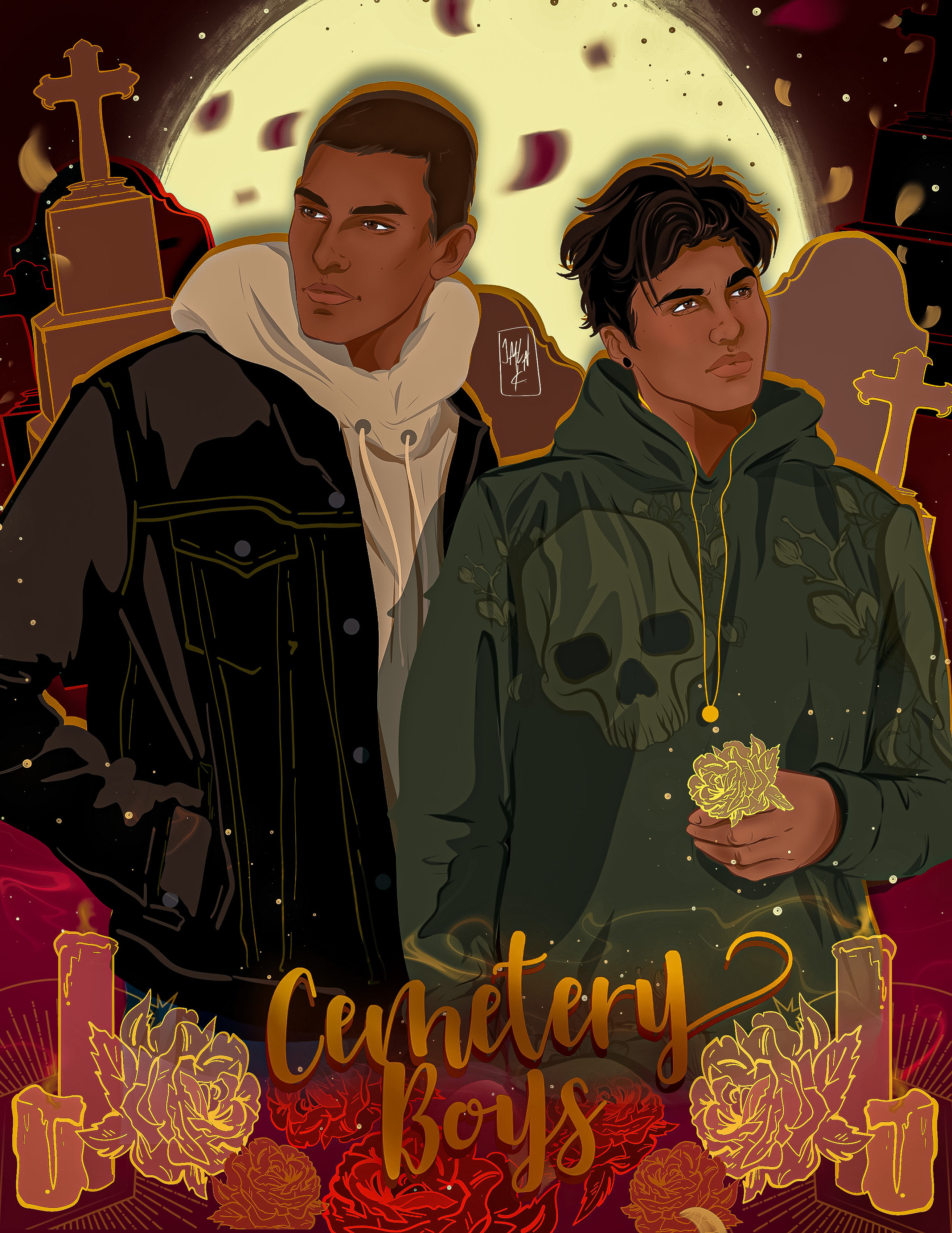 Medium Cemetery Boys Book Sleeve - Etsy