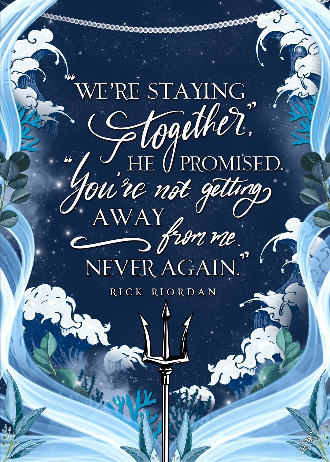 PJO Quote 5x7 Art Print Book Lover Gift Reader Best Friend - Etsy