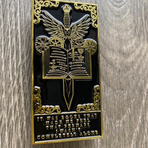 Shadowhunters Black and Gold 3 Inch Soft Enamel Pin - Etsy