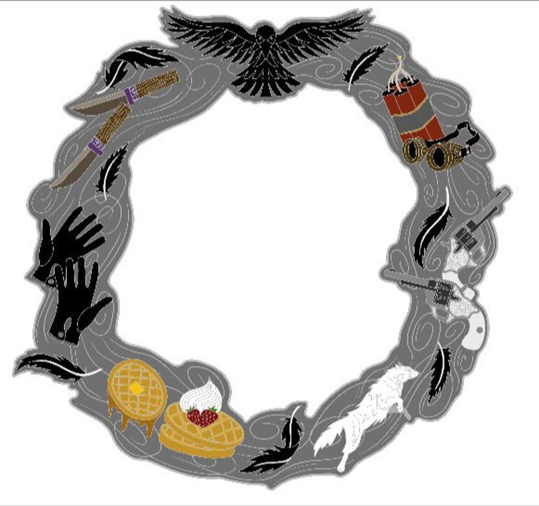 SOC Wreath Pin Crows Hard Enamel Pin Bookish Pins Reader Gifts Book ...