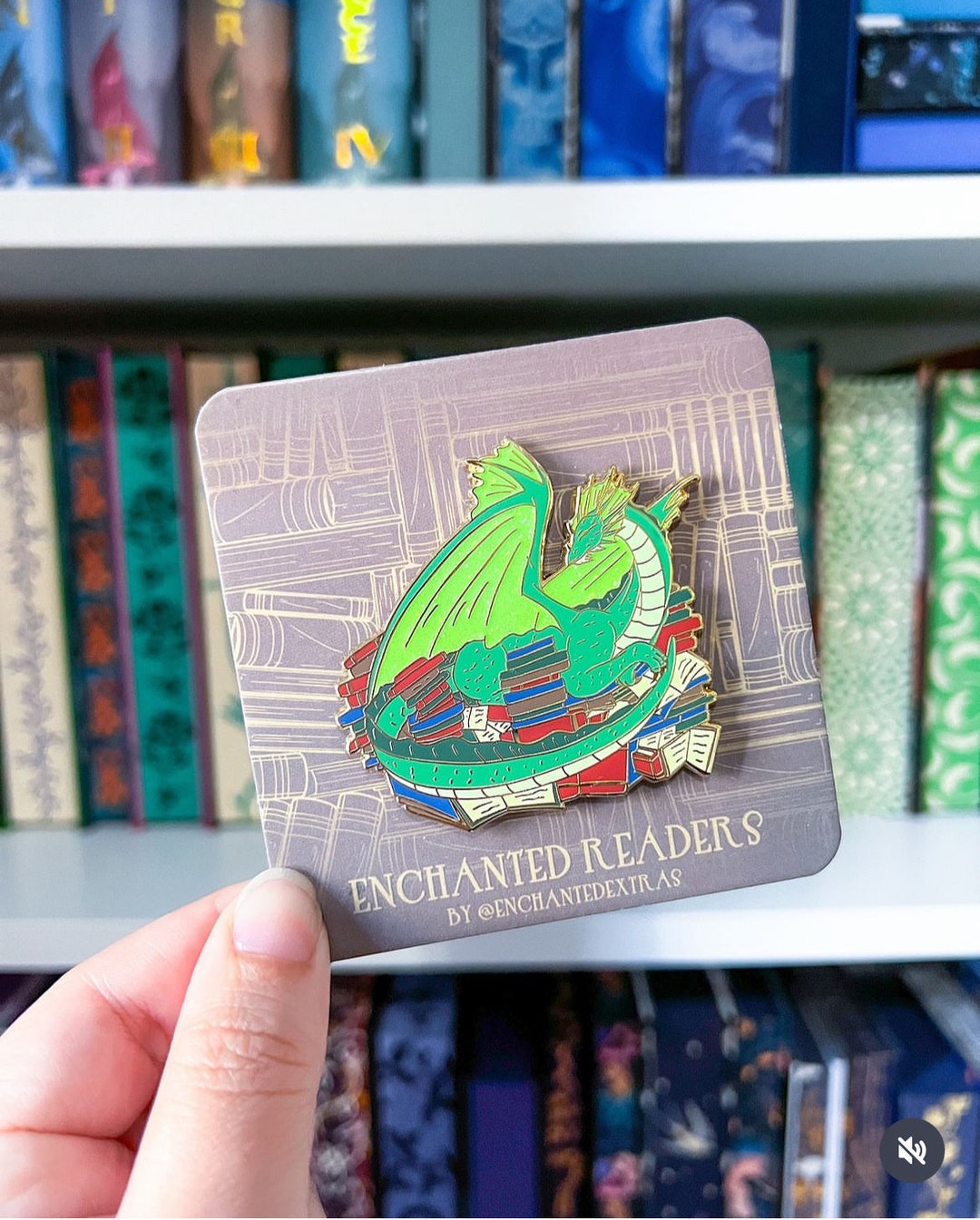 Book Dragon Enchanted Readers Dragons Book Hoarder Bookish Pin Gift for Reader Hard Enamel ...