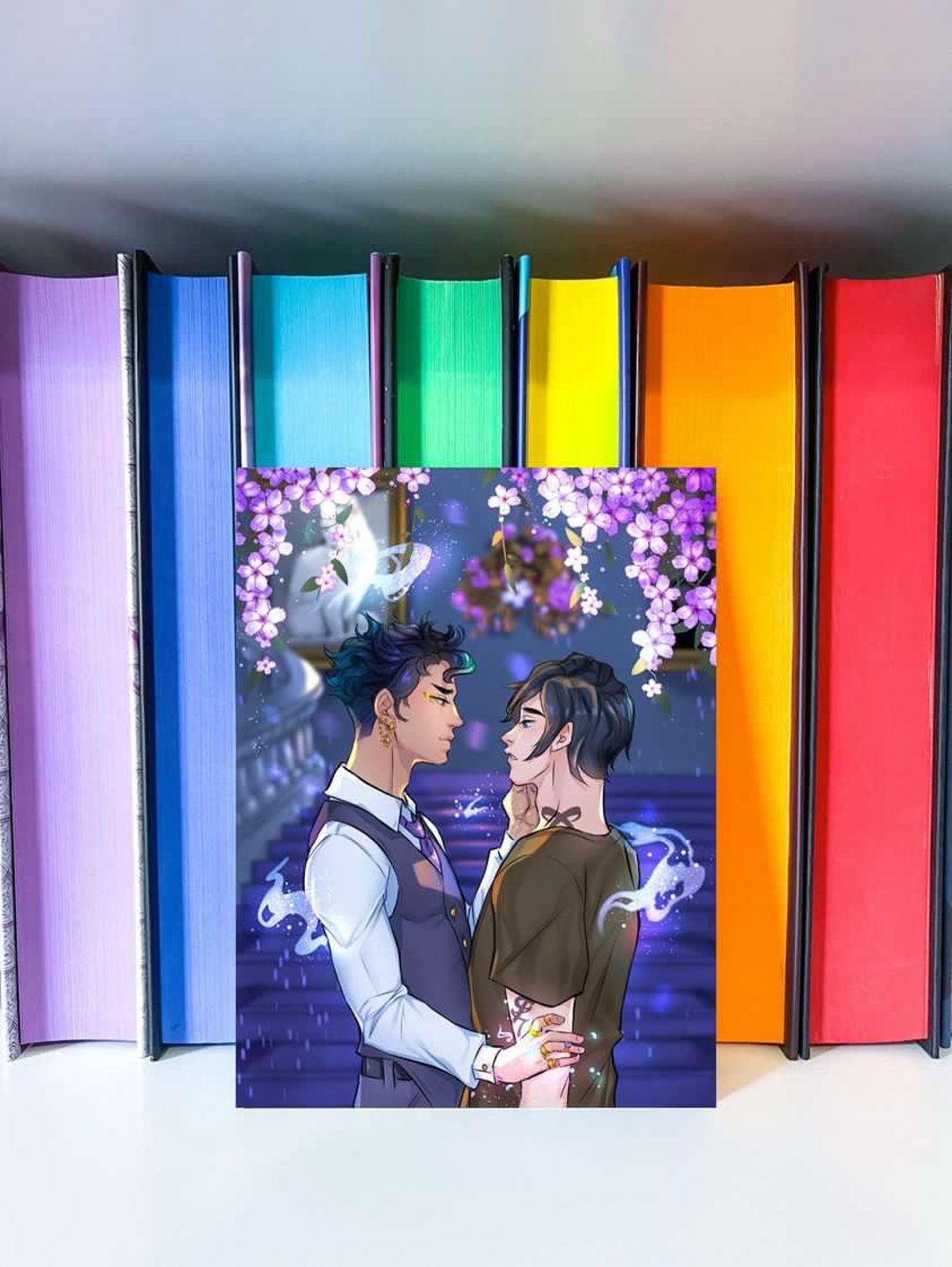 5x7 Malec Art Print Magnus Bane and Alec Lightwood Book Couple Warlock ...
