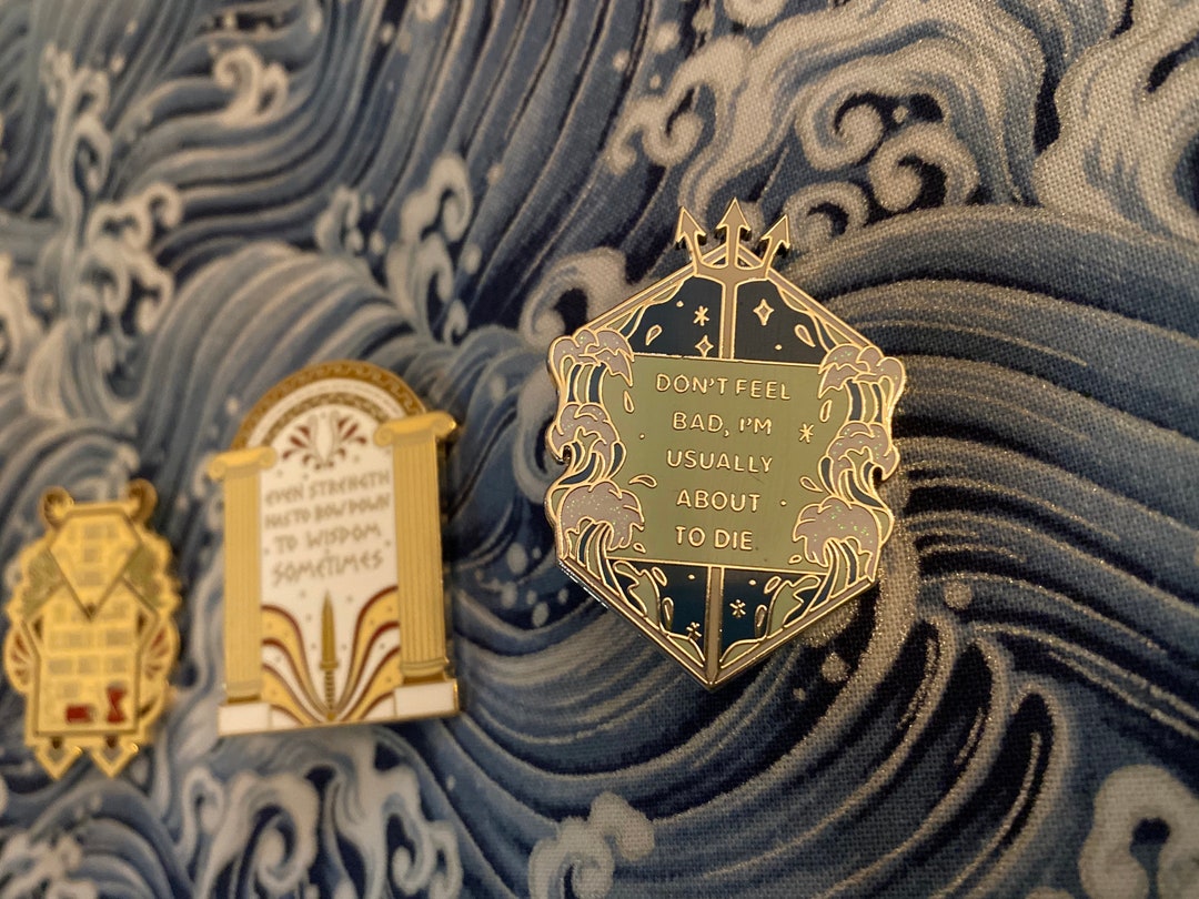 Demi God Enamel Pins Sea Posiden's Son - Etsy