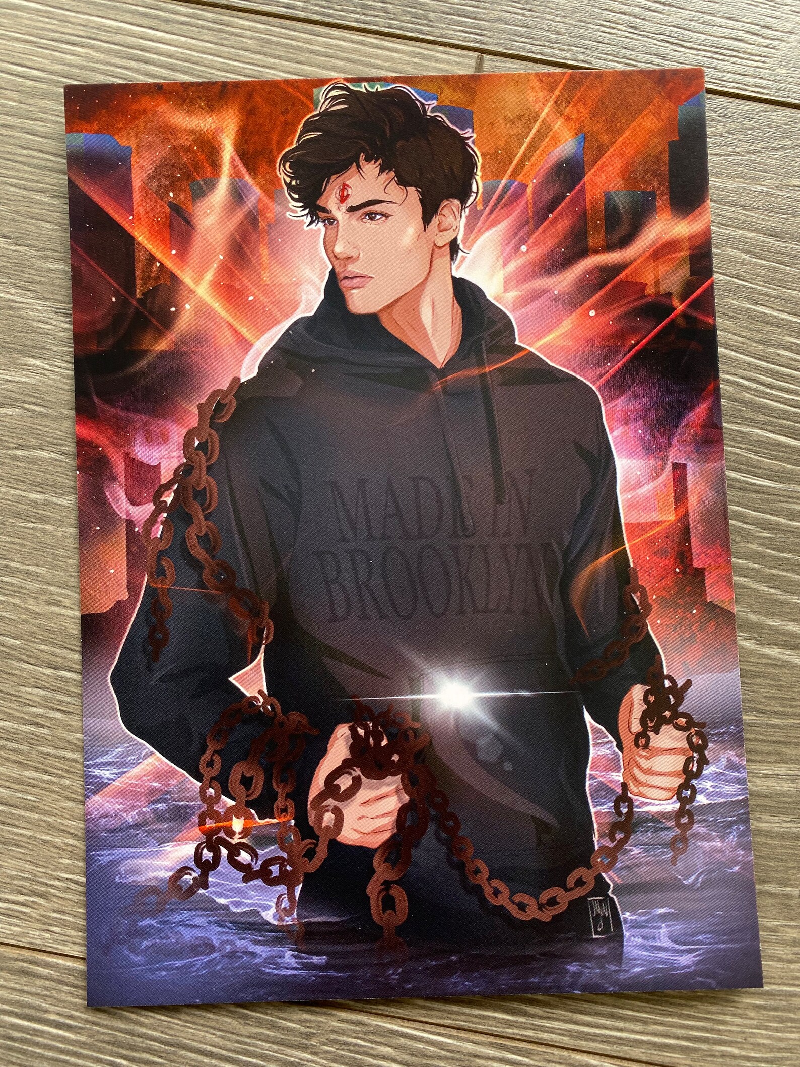 5x7 Simon Lewis Art Print Book Character Fan Art Vampire - Etsy