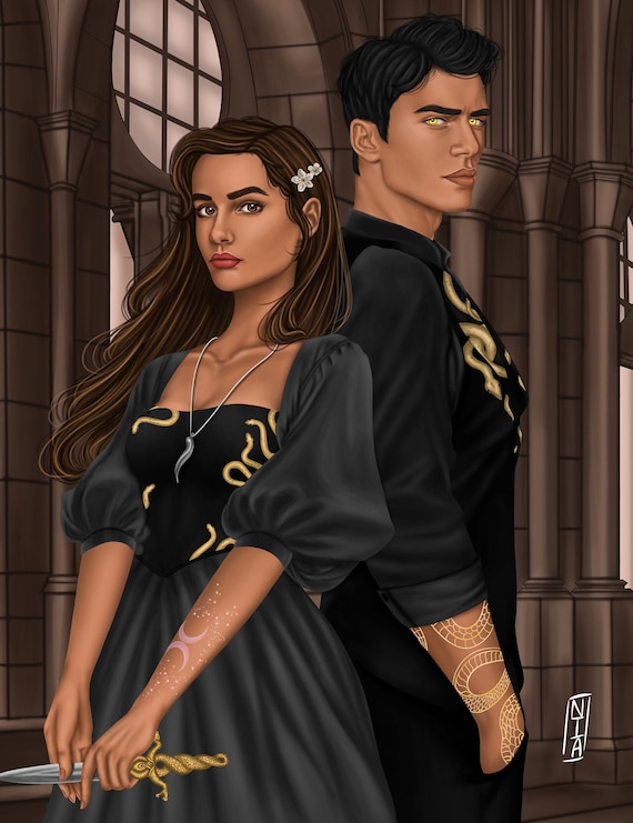 5x7 Wicked Snake Art Print - Etsy